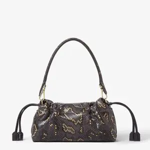 Fendi Baguette® Soft Medium Hand-painted Black Python Bag